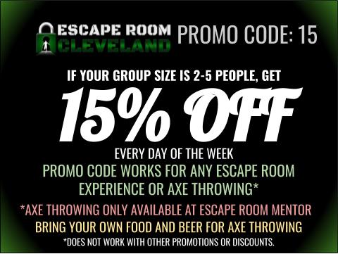 Coupon 4 | Escape Room Cleveland